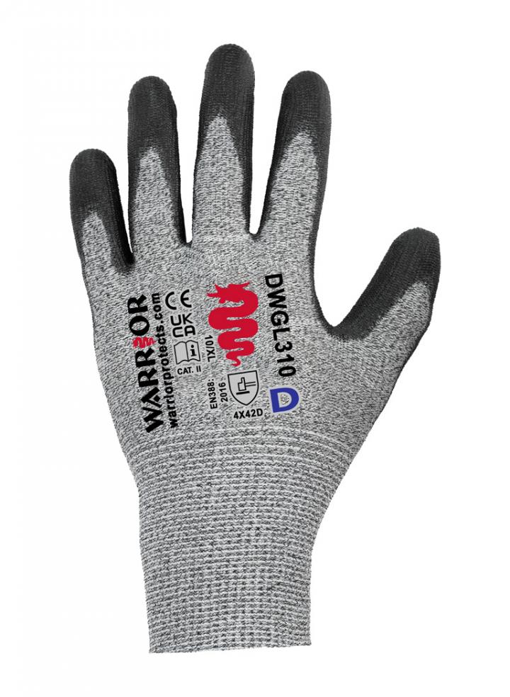Warrior ISO Cut D PU Coated Glove - Customised Clothing, Specialists in ...