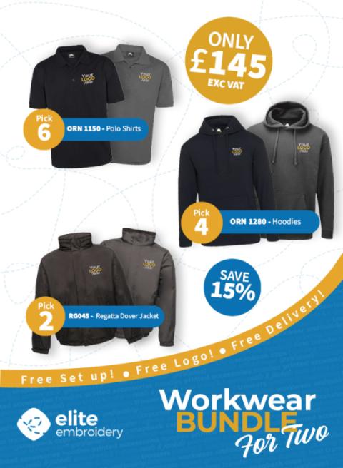 Workwear Bundles - Customised Clothing, Specialists in Branded Workwear - Elite Embroidery