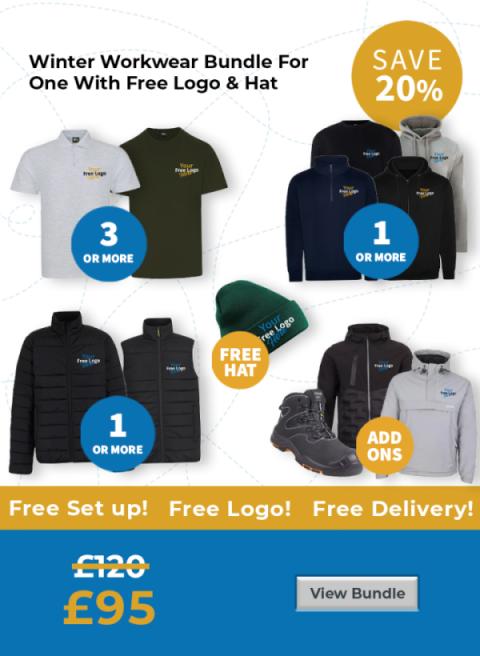 Custom Workwear Bundles Newcastle: Polos, Hoodies, Jackets & FREE Logo