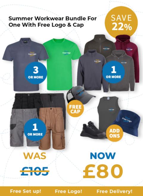 Summer Workwear Bundle: Customize & Save (Polos, Hoodies, Shorts + Free ...