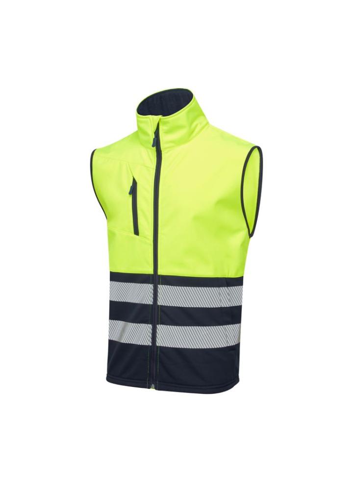 Hi-Vis Eco Coolair Softshell Gilet: 100% Recycled, Reflect-Tex & EN ISO ...